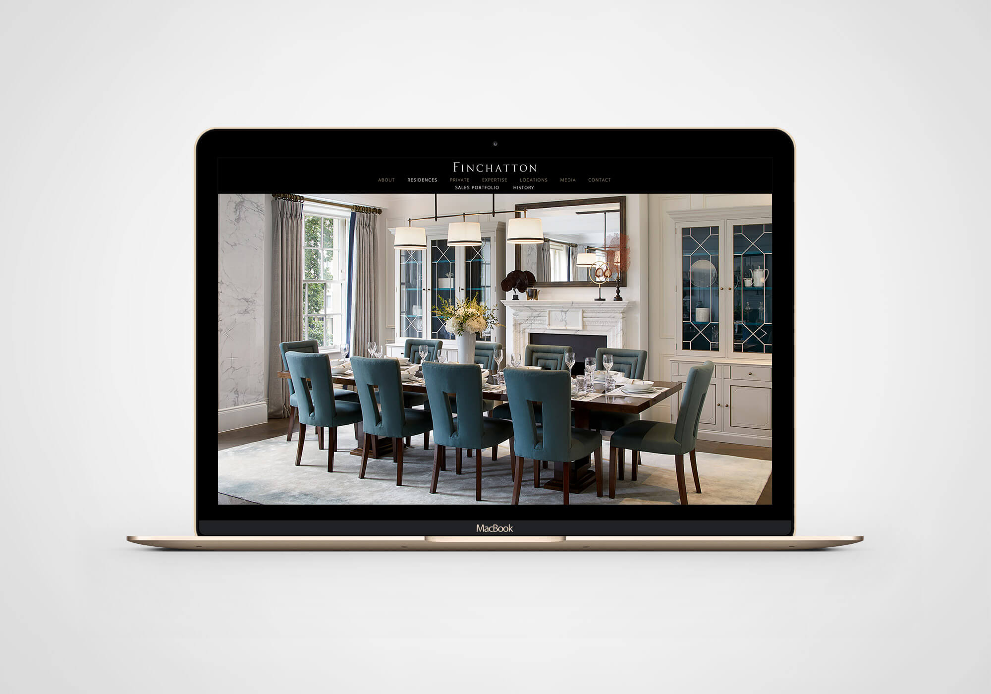 Bespoke web design for Finchatton - SO Creative